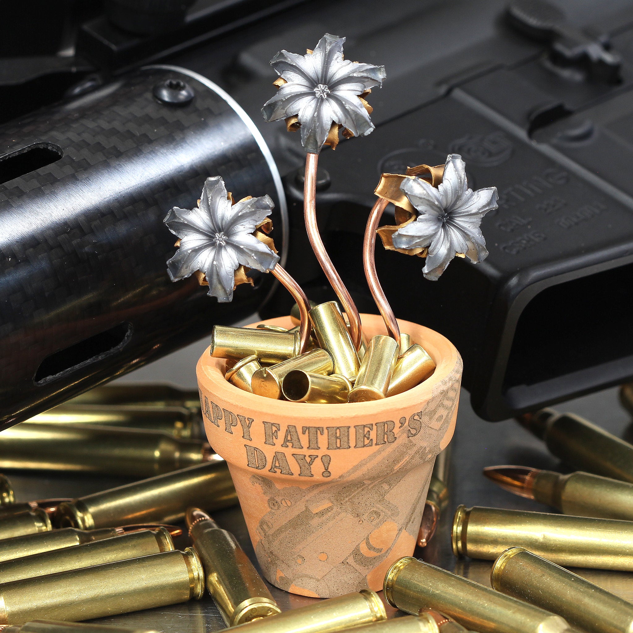 Father's Day Laser Etched Bullet Bouquet Arrangements – Bullet Bouquets